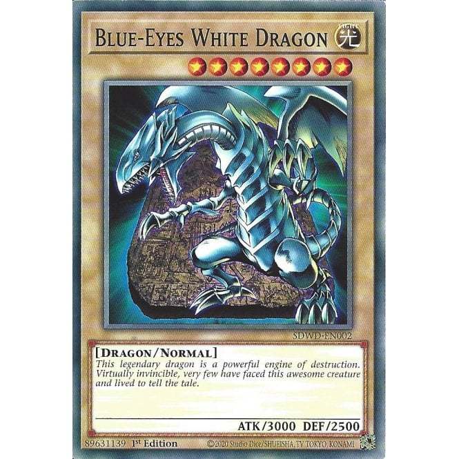 [KW2 Yugioh] [EN-UK] [Nice Art] Thẻ bài Blue-Eyes White Dragon - SDWD-EN002 - Common 1st Edition ...
