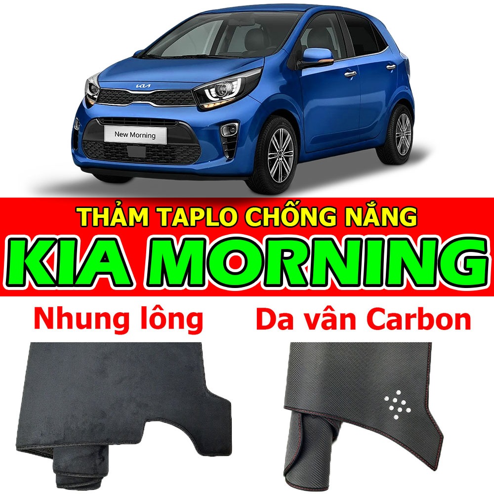 Thảm Taplo KIA MORNING bằng Nhung lông, Da vân Carbon, Da vân Gỗ | Shopee Việt Nam
