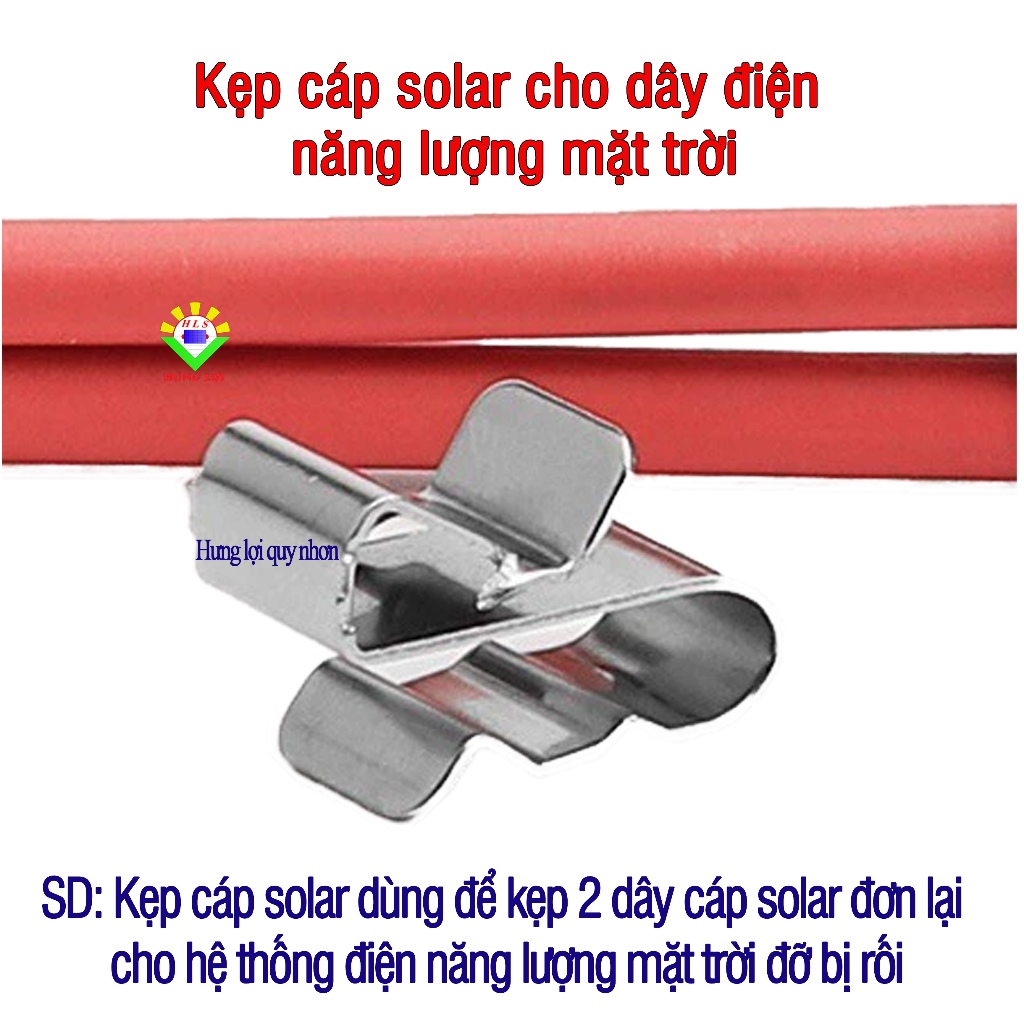 Kẹp cáp solar cho dây điện năng lượng mặt trời | Inox 304 | Shopee Việt Nam