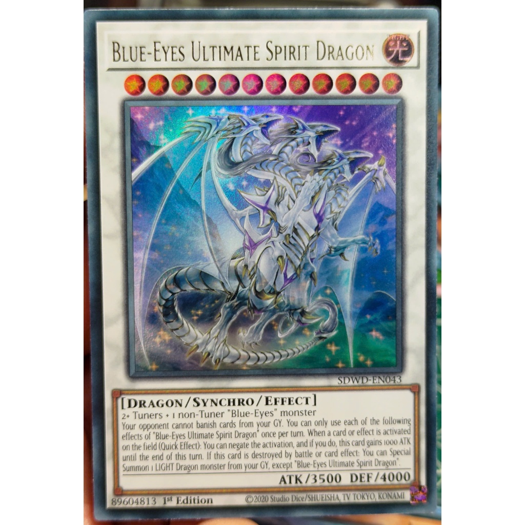 [KW2 Yugioh] [EN-UK] [Nice Art] Thẻ bài Blue-Eyes Ultimate Spirit Dragon - SDWD-EN043 - Ultra ...