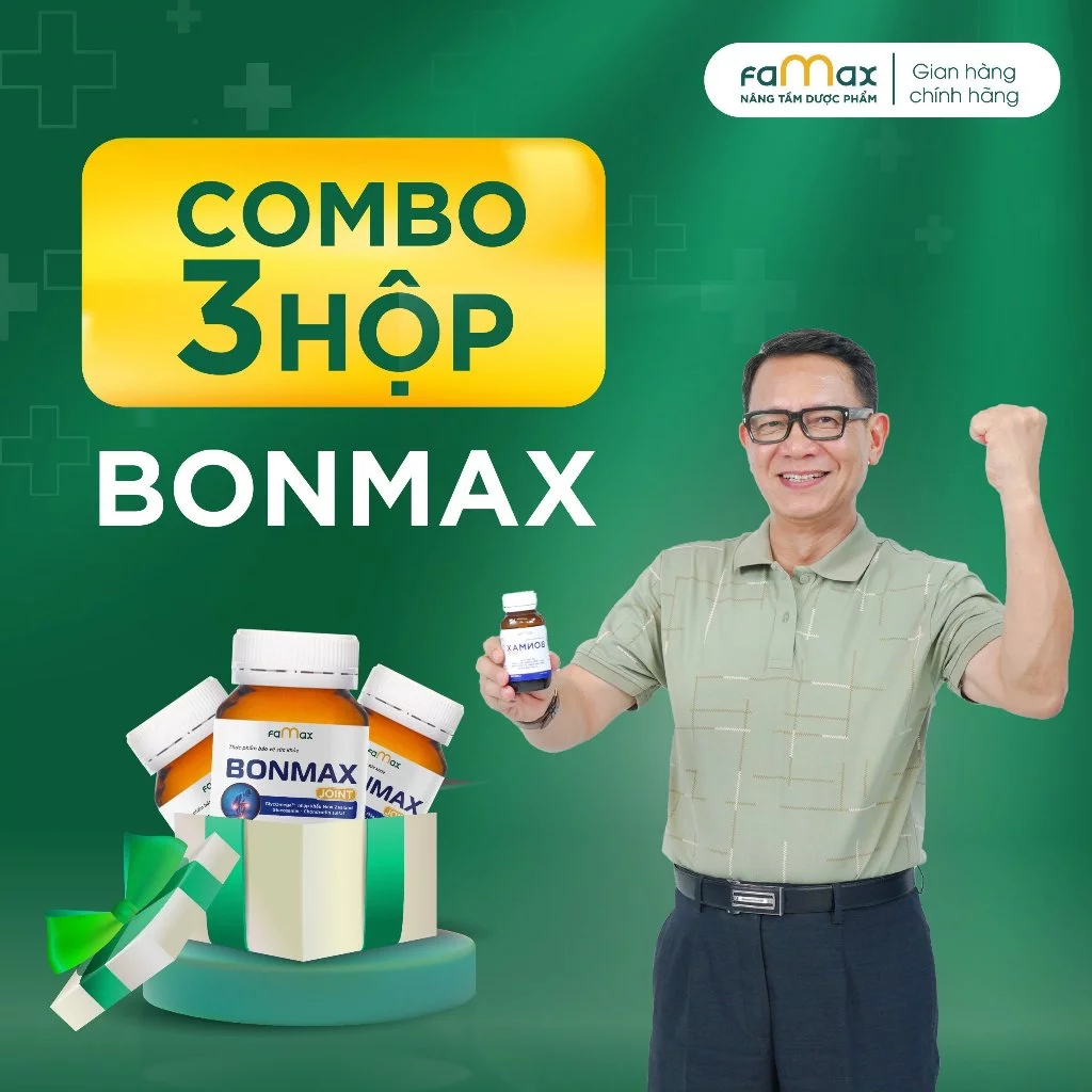 3 HỘP VIÊN UỐNG XƯƠNG KHỚP HỖ TRỢ GIẢM ĐAU, SƯNG, VI.ÊM KHỚP BONMAX JOINT 30 VIÊN THƯƠNG HIỆU ...