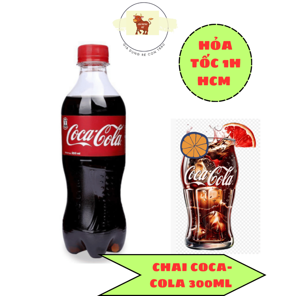 [HỎA TỐC 1H] Nước Giải Khát Có Gas COCA-COLA Chai Nhựa 300ML | Shopee ...