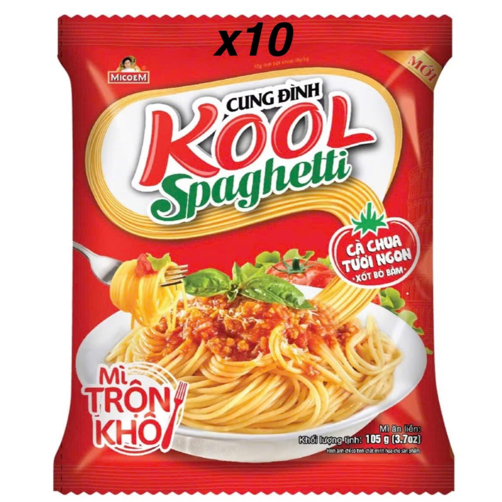 COMBO 10 gói Mì trộn Cung Đình Kool Spaghetti 105g | Shopee Việt Nam