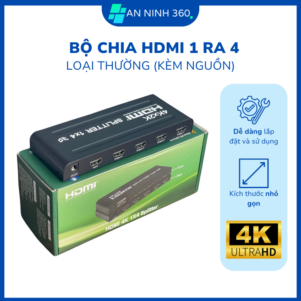 Bộ chia HDMI 1 ra 4 4K Ultra HD Loại Xịn, giải pháp chia tín hiệu đẳng ...