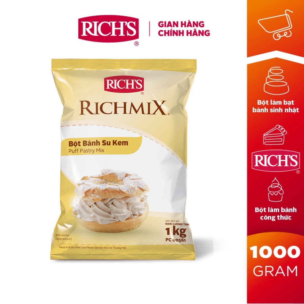 Bột Vỏ Bánh Su Kem Richmix Túi 1Kg - Vỏ Su truyền thống | Shopee Việt Nam