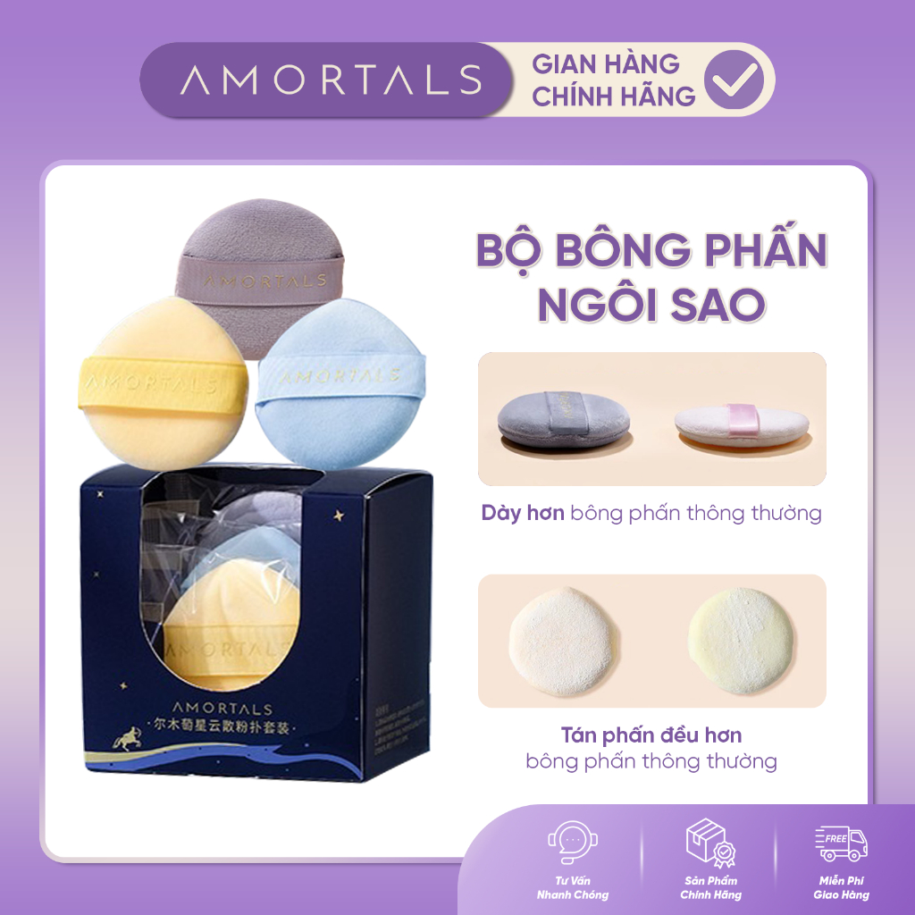 [MẪU MỚI] Bông Phấn Amortals Nebula - Mút Trang Điểm Mềm Mịn, Phấn Phủ ...