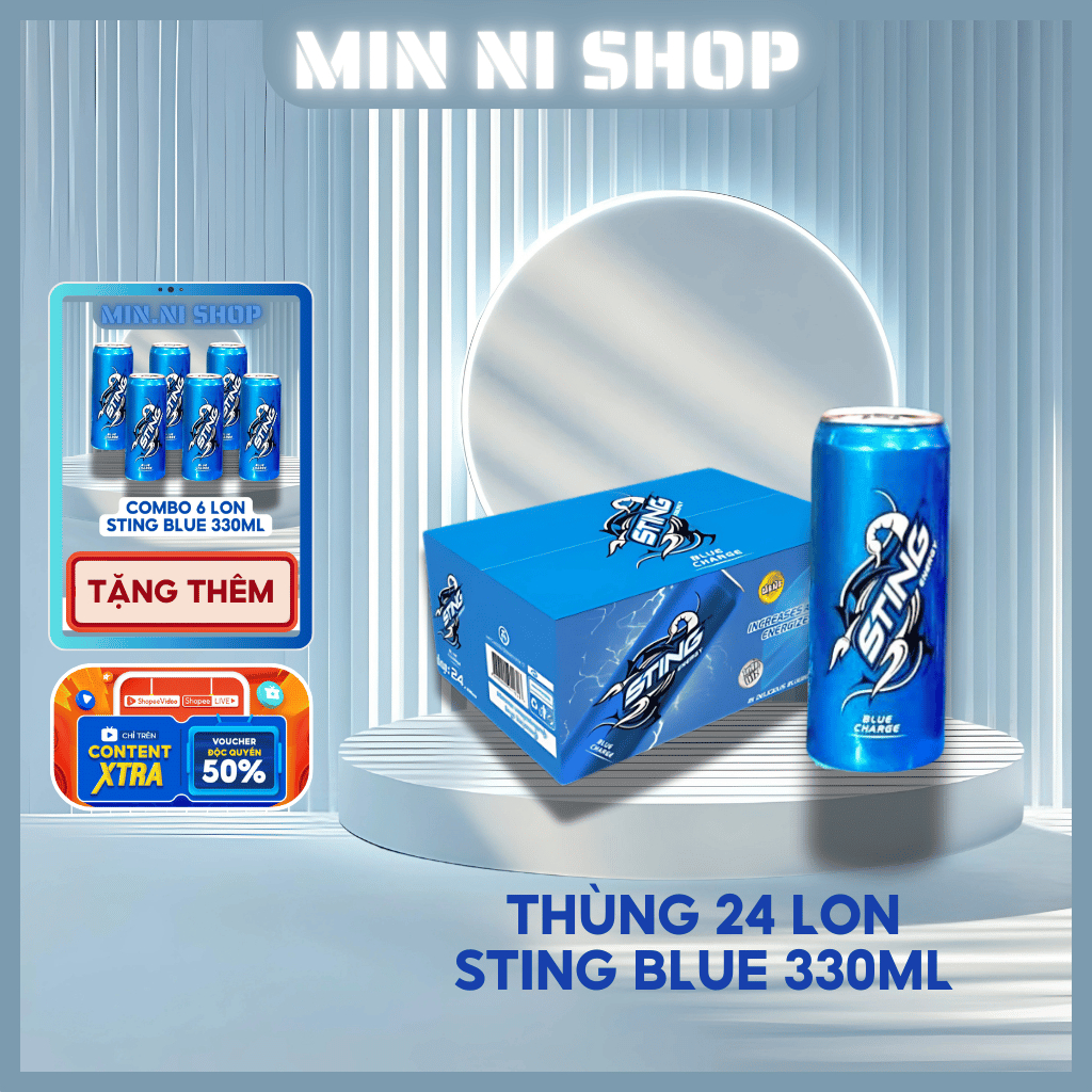 [Content Extra] Thùng Sting Xanh - Sting Blue - Sting Thái - Sting ...
