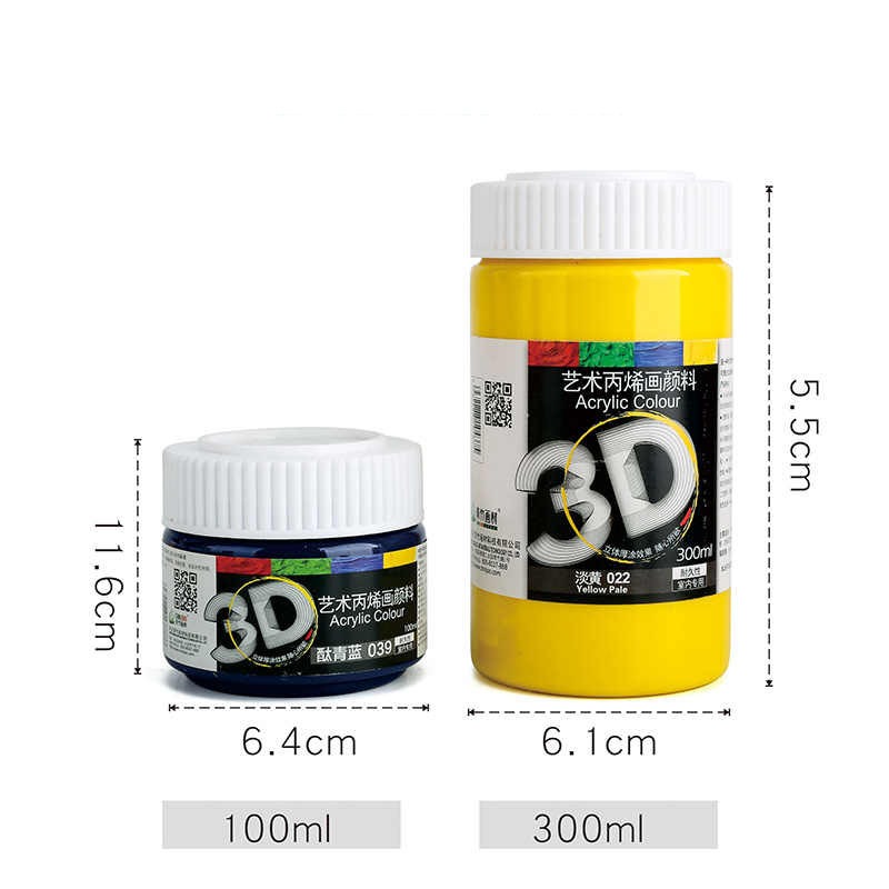 Màu Acrylic 3D 300ml Chinjoo Cao Cấp - Vẽ Mọi Chất Liệu | Shopee Việt Nam