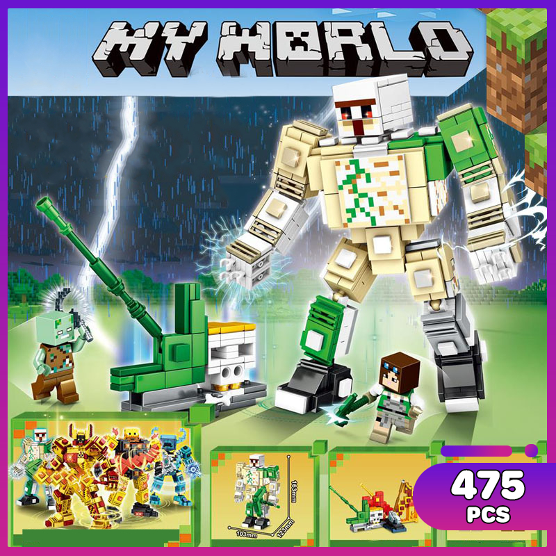 Đồ Chơi Minecraft - Iron Golem 475PCS, Đồ chơi lắp ráp minecraft kèm ...