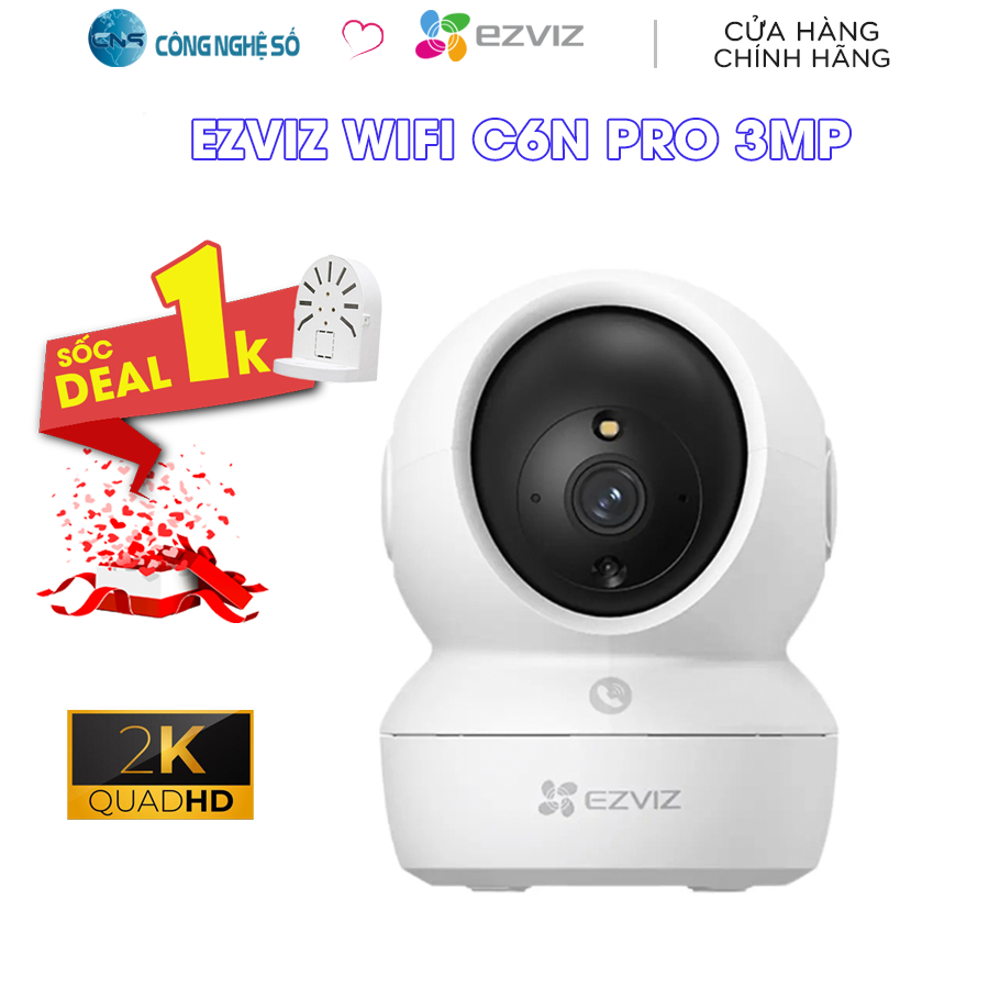 Camera Wifi trong nhà EZVIZ C6N PRO 3MP - Độ phân giải 2K - đàm thoại 2 chiều - Chính Hãng ...
