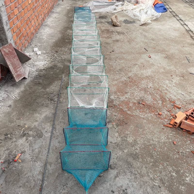 Lú dây bát quái 12 cửa ngục, 18 khung, dài 5m, kích cỡ 30x50cm Bắt Tôm ...