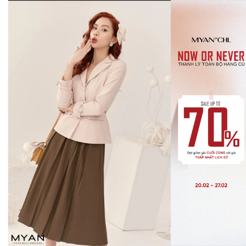 MYAN DESIGN Blazer Nữ Chiết Eo Cổ Vest Lady Sang Chảnh Phong Cách Tiểu ...