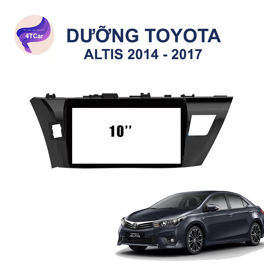 Mặt dưỡng màn hình android 10 inch toyota Altis 2014 - 2017 | Shopee ...