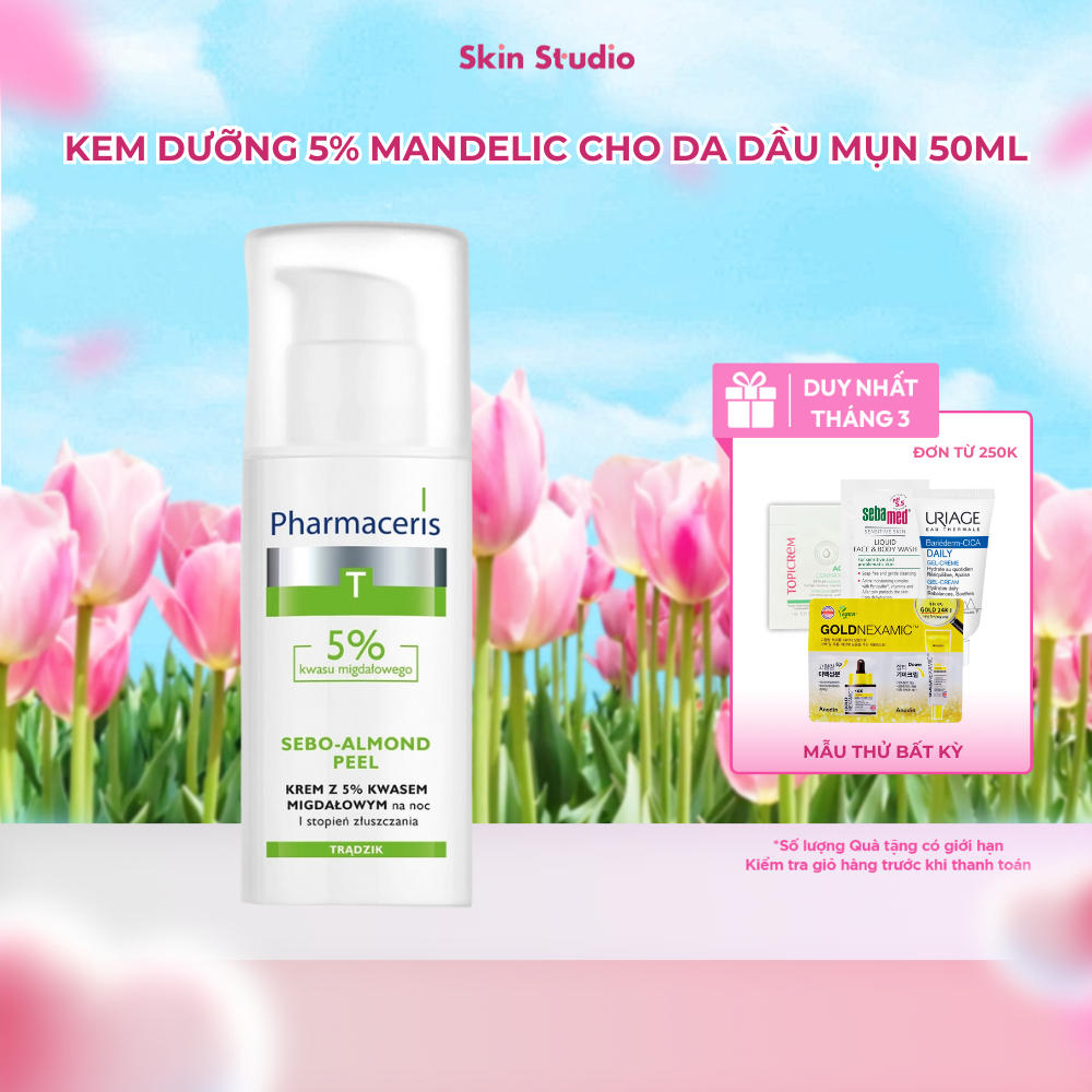 Kem dưỡng dành cho da dầu mụn và nhạy cảm, da không đều màu PHARMACERIS ...