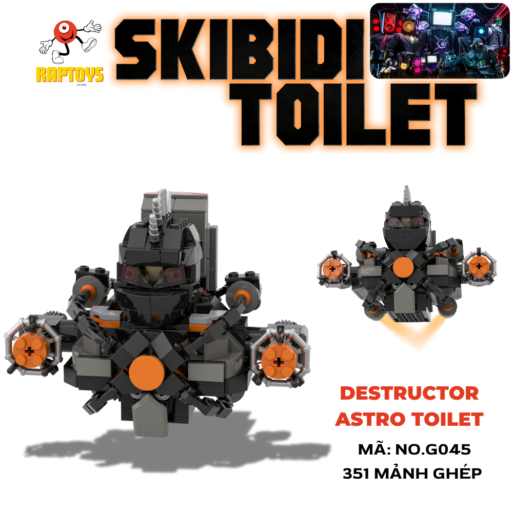 [Hỏa Tốc HCM] Skibidi toilet, Mô hình đồ chơi lắp ráp Skibidi ...