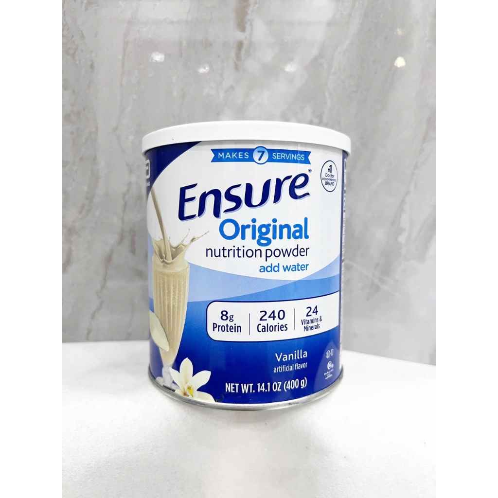 Date T2/2026_ Sữa bột Ensure hương Vani Ensure Original Vanilla 400g ...