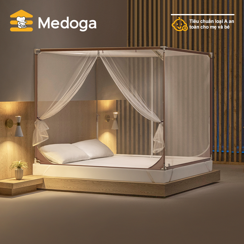 [Tối giản] MEDOGA mùng chống ngã khung vuông chống muỗi chắn giường an ...