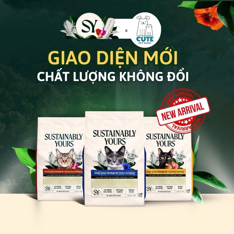 Cát Vệ Sinh Hữu Cơ Vón Cục Petfive Sustainably Yours Multi-Cat nhập Mỹ ...
