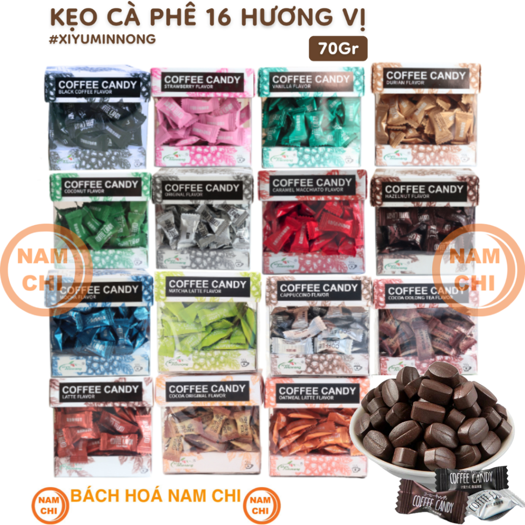 [XIYU MINNONG] Kẹo Cà Phê Coffee Candy Hộp 70g Đài Loan - Giúp Tỉnh Táo ...