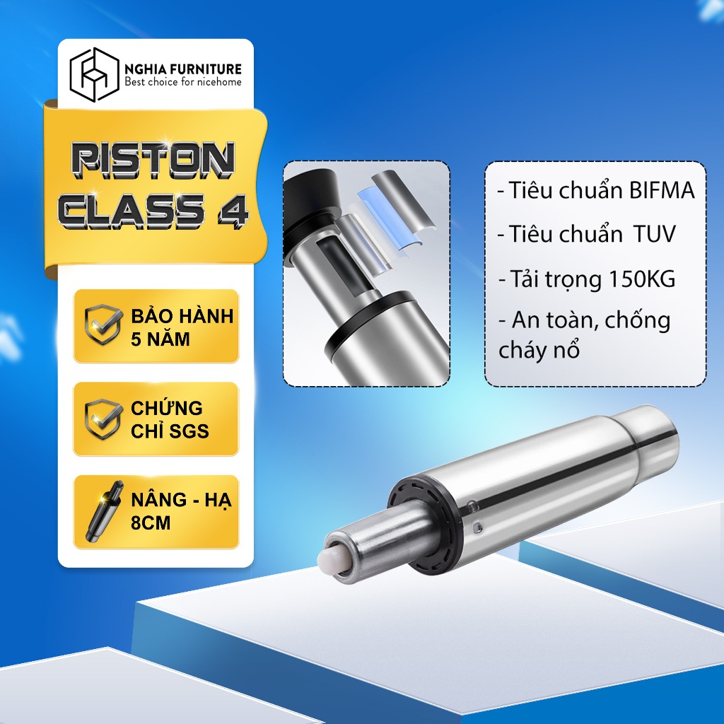 Piston class 4 tải trọng 150kg cho ghế văn phòng công thái học Nghia ...