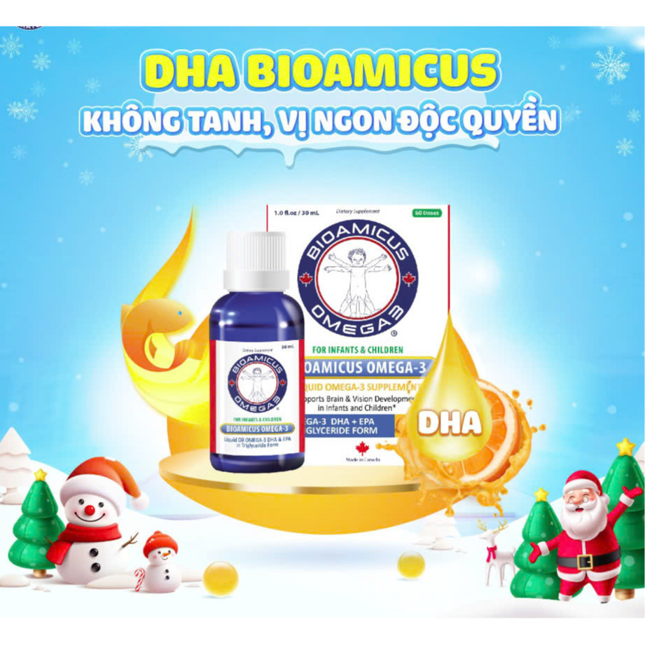 [ CHÍNH HÃNG ] DHA Omega-3 Bioamicus hỗ trợ tốt cho mắt và não dạng ...