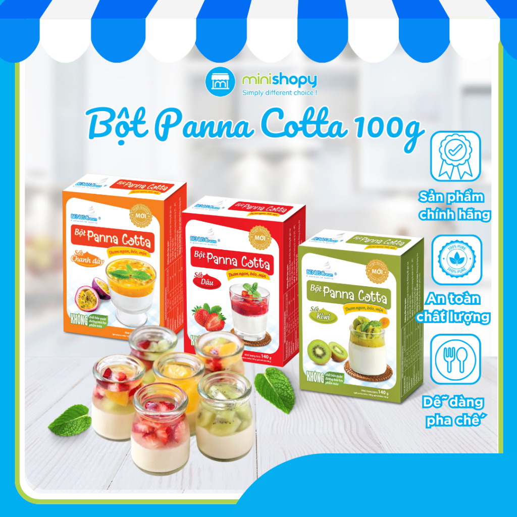 Bột Panna Cotta Benus gói 140g | Shopee Việt Nam