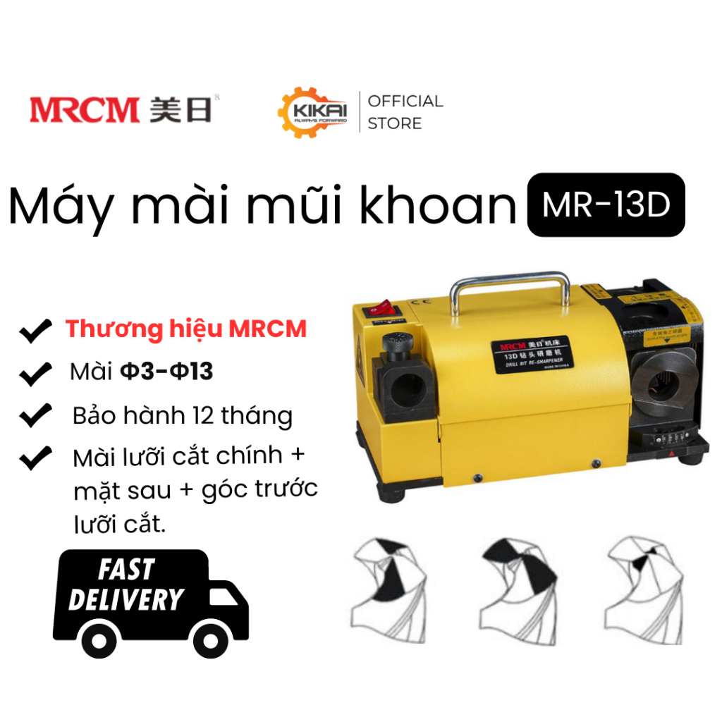Máy mài mũi khoan MR-13D (mài 3 góc) hãng MRCM xuất Mỹ chính hãng mài ...