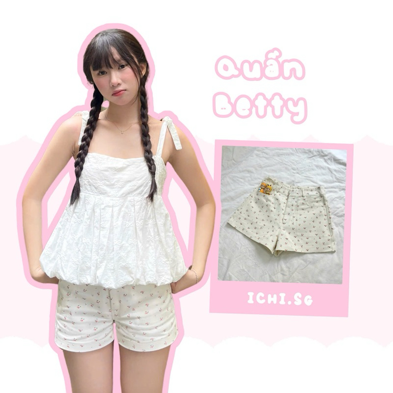 Betty short - quần short hoa nhí - ICHI | Shopee Việt Nam