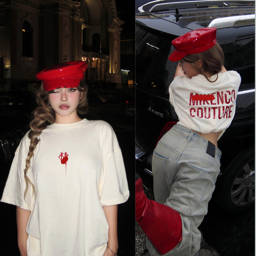 Áo thun M.K.C logo xước mẫu mới hottrend 2024 áo phông unisex chất liệu ...