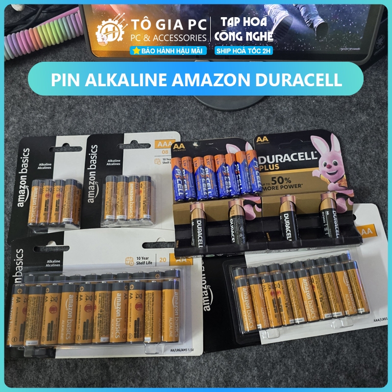 20 viên Pin Amazon Basics Mỹ Alkaline AA/AAA (pin kiềm, pin tiểu , pin ...