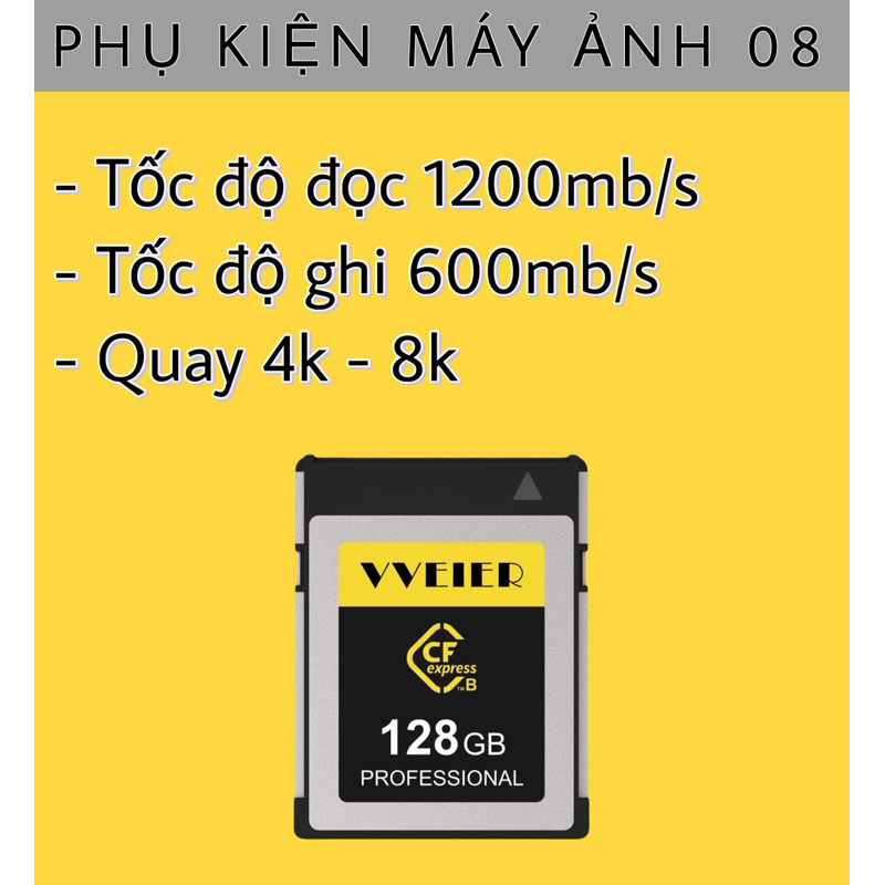 Thẻ nhớ CF typ B 128GB , 256GB cho nikon z6,z7,z8, canon R5 , fuji xh2 | Shopee Việt Nam