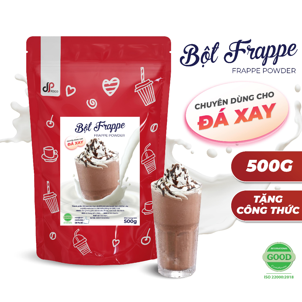 Bột Frappe DPFOOD 500G - Chống Tan đá, Hạn Chế Tách Nước Cho Đá Xay ...