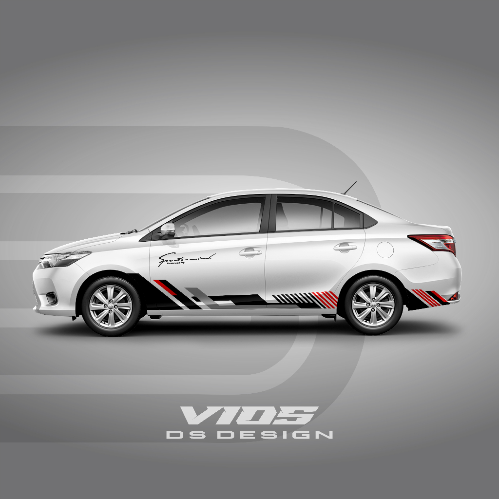 Tem xe Vios - Decal ds dán xe - Ds Decal - 2 bên sườn | Shopee Việt Nam