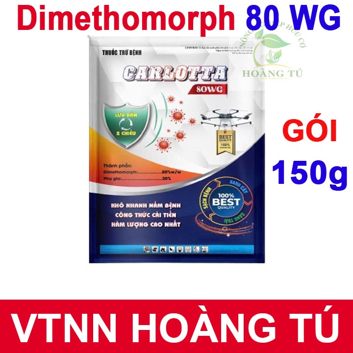 CARLOTTA 80WG - TRỪ NẤM BỆNH dimethomorph quản lý nứt thân xì mủ - GÓI ...