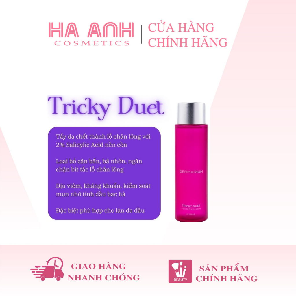 Toner Dermarium Tricky Duet 2% Salicylic Acid (BHA 2%) | Shopee Việt Nam