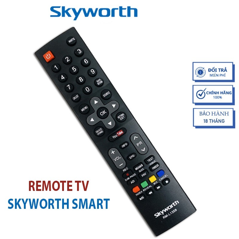 Skyworth1359 - Remote điều khiển Tivi Darling Skyworth Smart thông minh RM-L1359 - BH 3 tháng ...