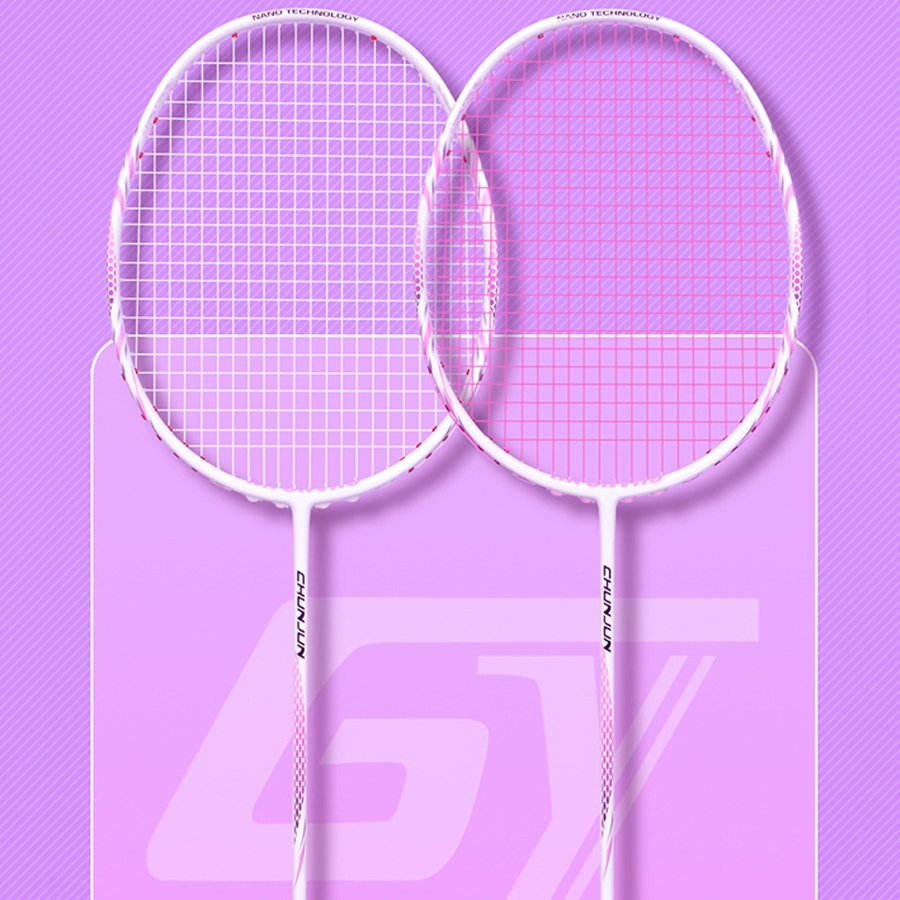 Vợt cầu lông Siêu nhẹ Vợt căng sẵn Guang Yu Chunjun 8U khung Carbon ...