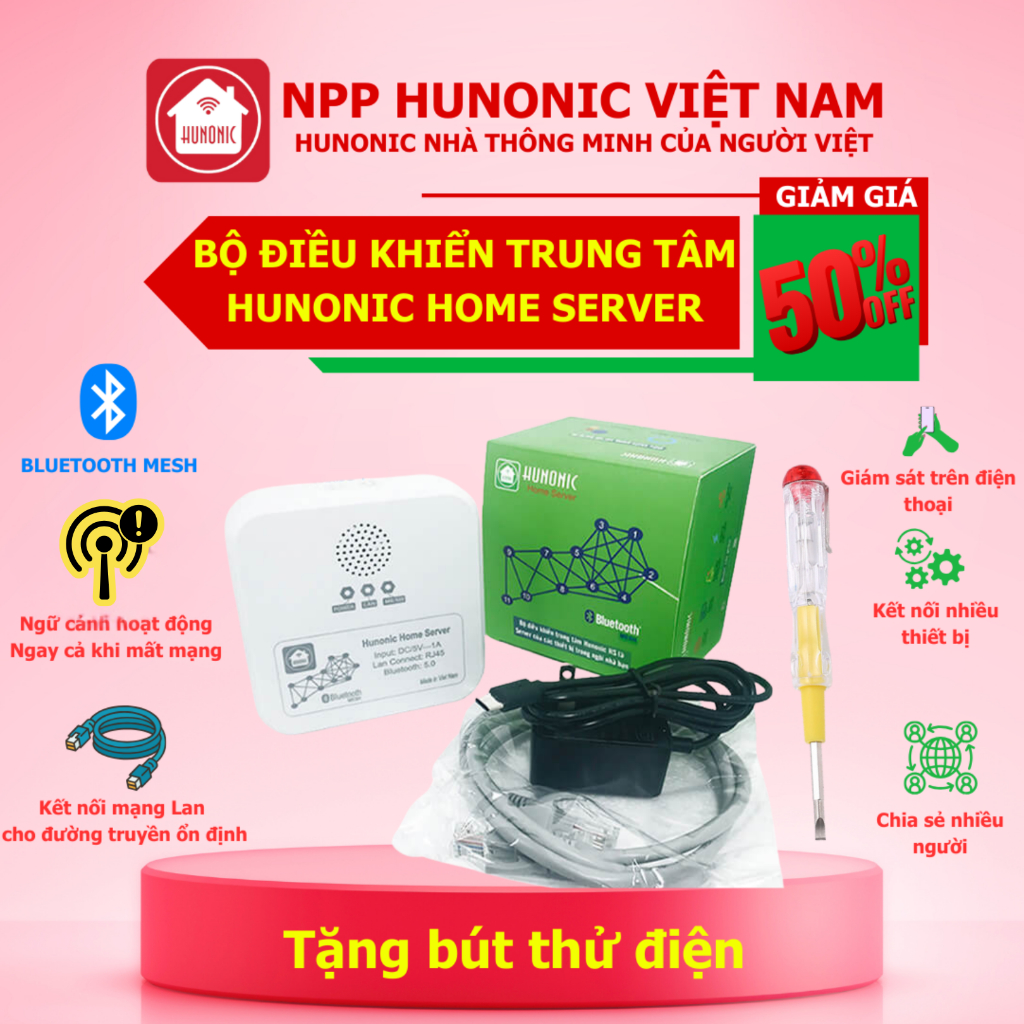 Bộ Hub Trung Tâm Hunonic Home Server Kết Nối Các Thiết Bị Bluetooth ...