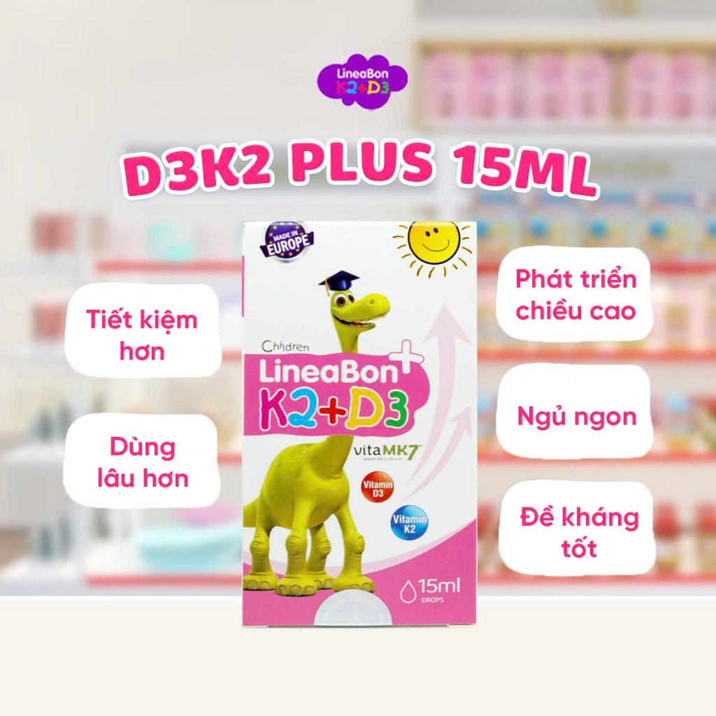 LineaBon vitamin D3 K2 15ml - Vitamin tăng chiều cao cho bé chính hãng ...
