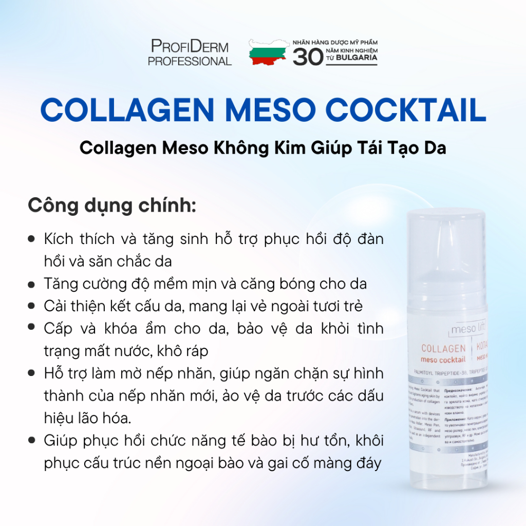 Collagen Meso Không Kim Giúp Tái Tạo Da Profiderm Collagen Meso ...