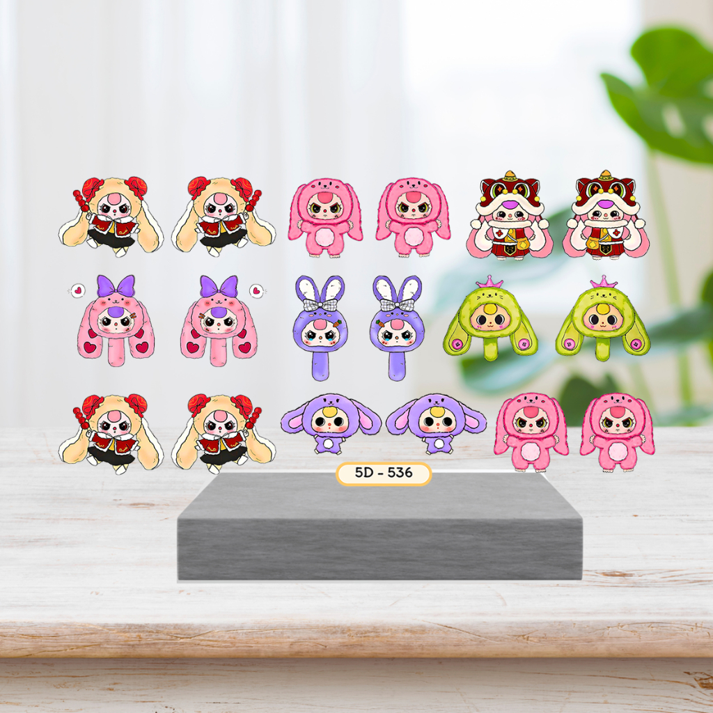 Sticker Dán Móng BabyThree, Natra, Labubu, Crybaby & Skull Panda ...