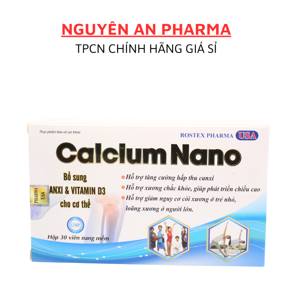 LIQUID CALCIUM NANO OMEGA 3 viên uống bổ sung canxi phát triển chiều ...