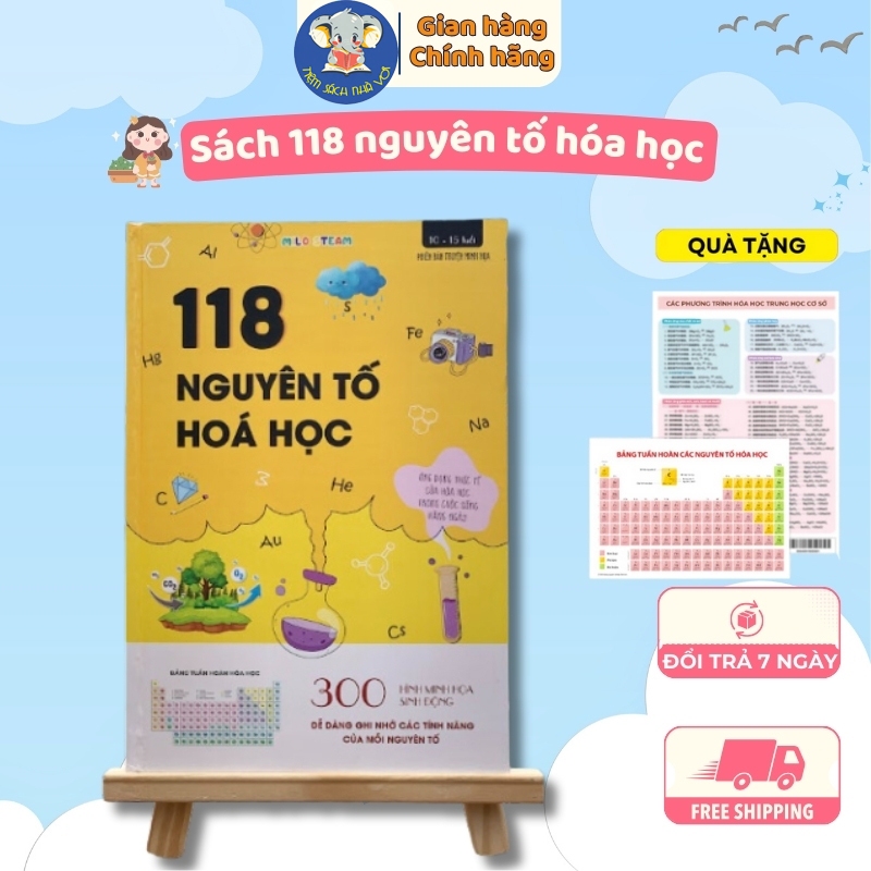 Sách 118 nguyên tố hóa học [Tặng bảng NTHH + Lịch treo tường PTHH ...