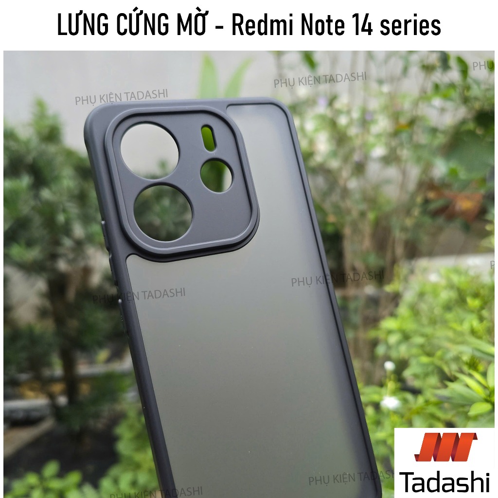 Ốp lưng MỜ CHỐNG Ố Redmi Note 14 4G, Note 14 Pro 5G/ Note 14 Pro+ Viền ...