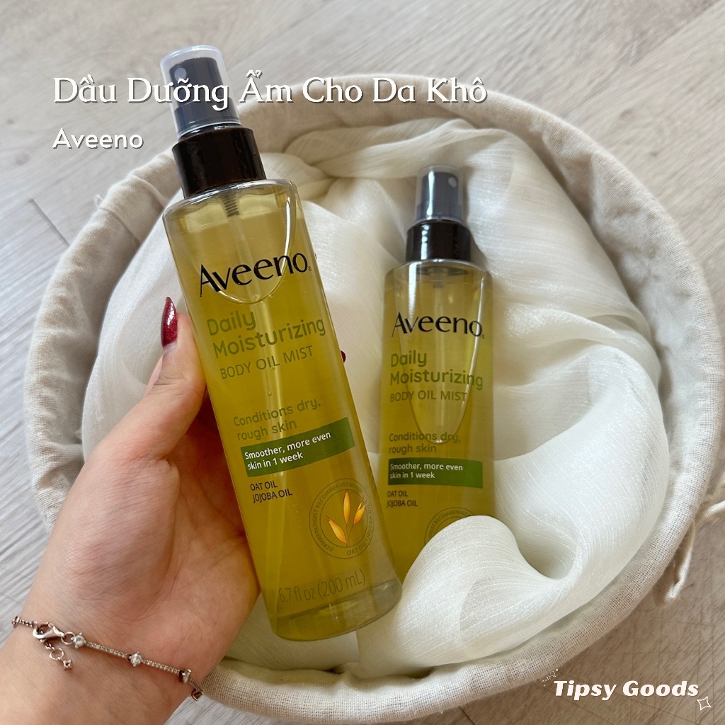 Dầu Cấp Ẩm Căng Bóng Aveeno Giúp Da Glowy Với Dầu Yến Mạch Và Dầu ...