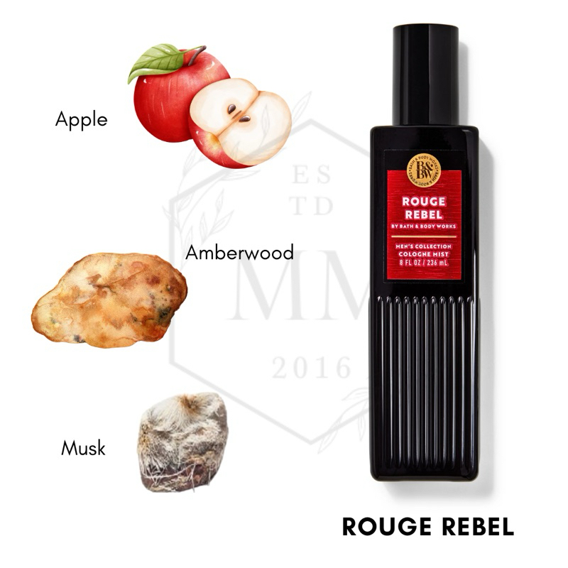 Moomoocos - Rouge Rebel - Xịt thơm Cologne Mist cho nam Bath Body works ...