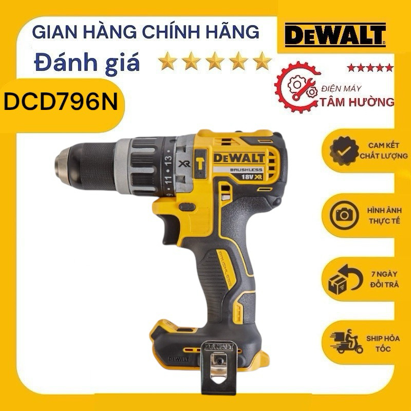Dewalt DCD796- Thân máy khoan 3 chức năng chính hãng | Shopee Việt Nam