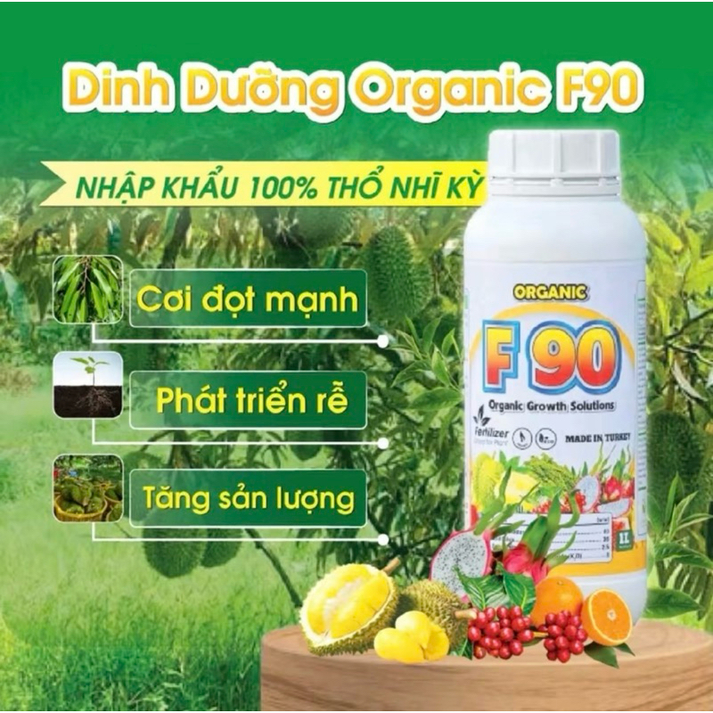 F90 Phân bón Organic F90 ( chính hãng)Phân bón hữu cơ vi sinh (1 lít ...
