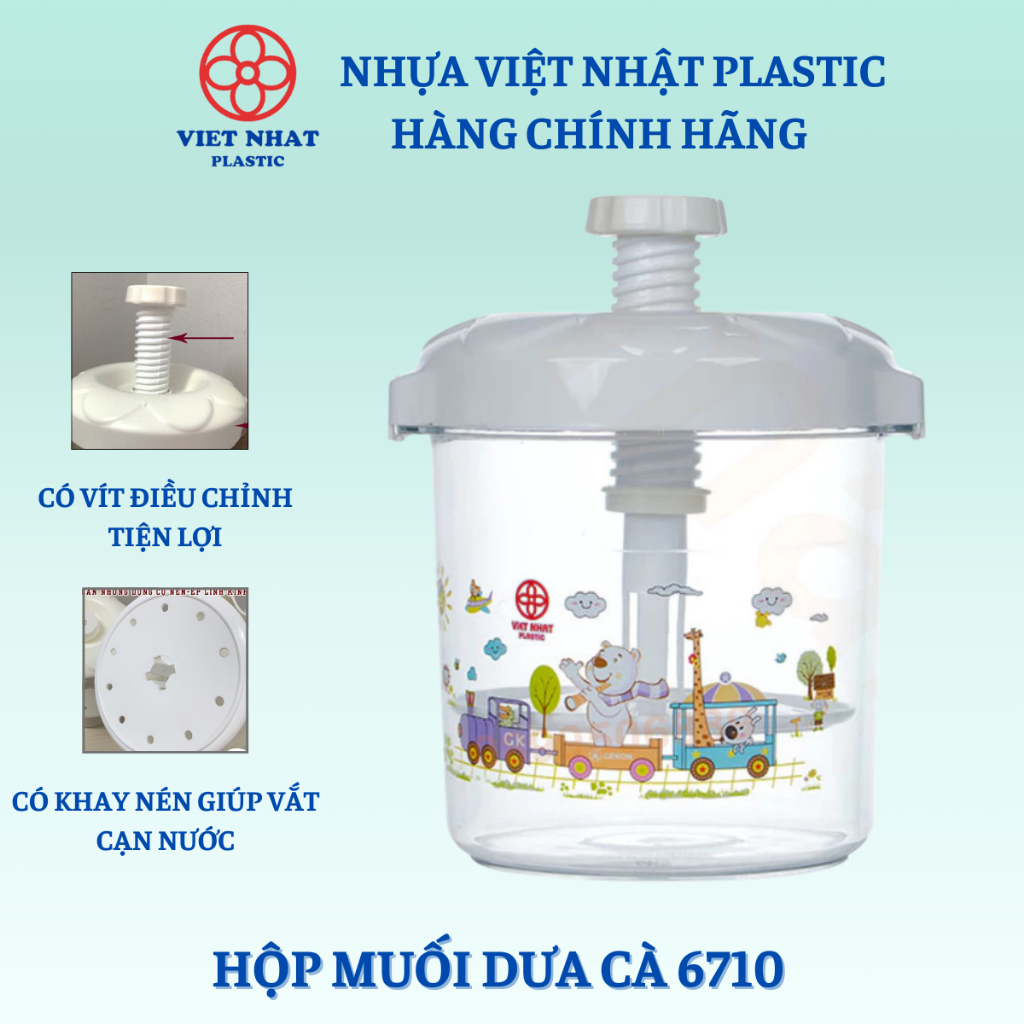 Hộp muối dưa cà 5L,7L ( 6710,) muối hành, kim chi, măng ớt, rau củ giòn ...