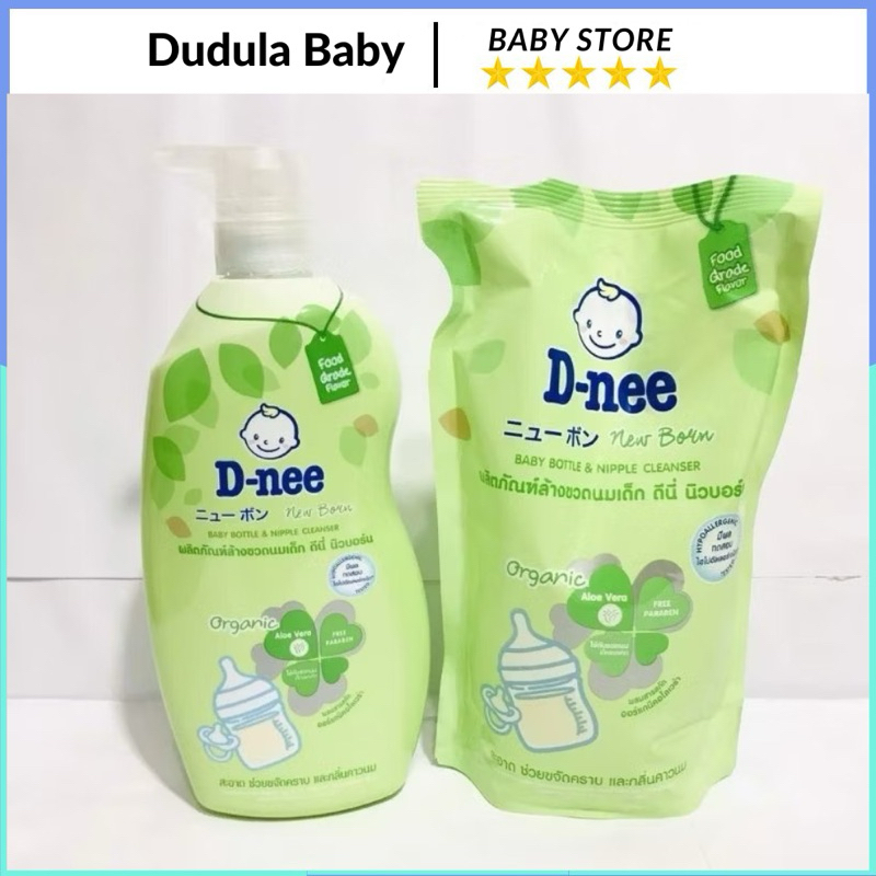 Nước Rửa Bình Sữa Dnee Oganic Thái Lan Túi 550ml, Chai 600ml | Shopee ...